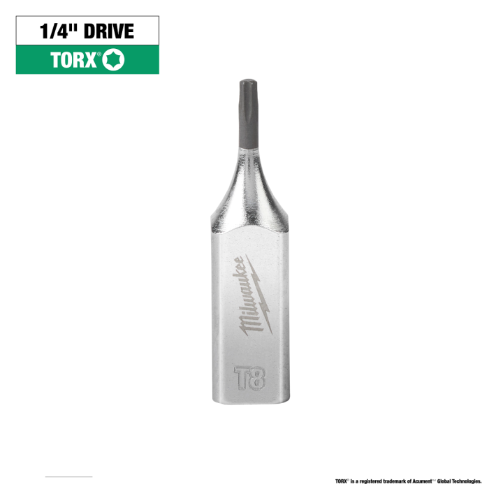1/4″ Drive TORX Bit Sockets | Milwaukee Tool Asia