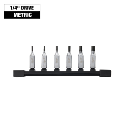 6pc 1/4” Drive Hex Bit Socket Set – Metric | Milwaukee Tool Asia