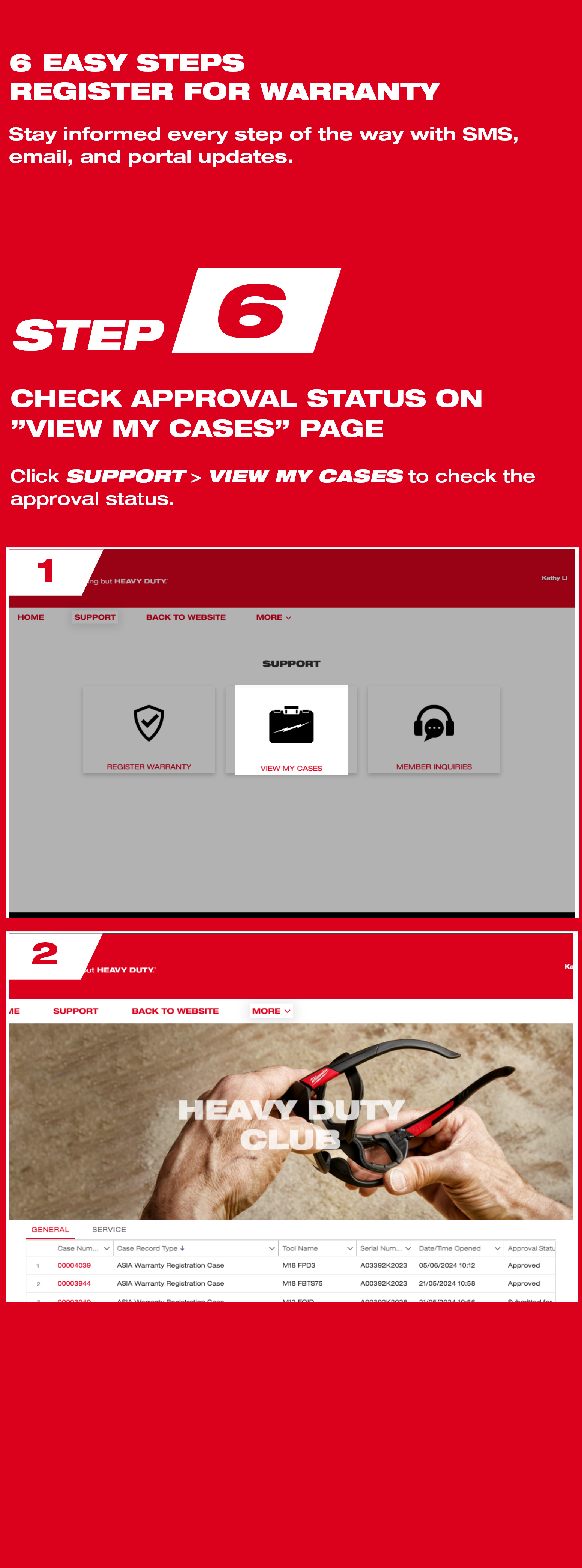 Warranty Registration | Milwaukee Tool Asia